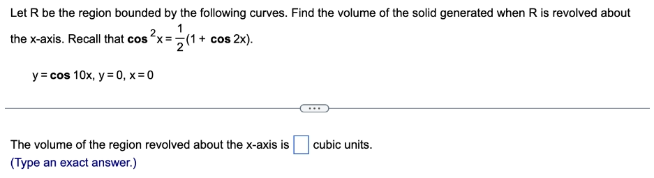 Solved Use the general slicing method to find the volume of | Chegg.com