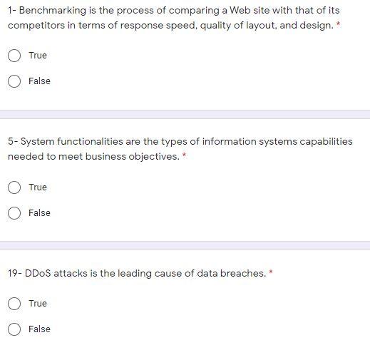 Solved 1- Benchmarking is the process of comparing a Web | Chegg.com
