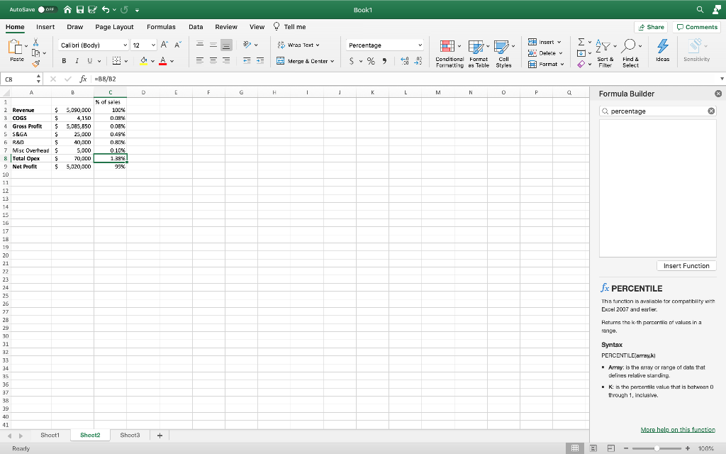 Solved Produce an Excel spreadsheet that allows your company | Chegg.com