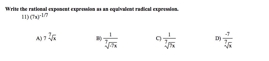 Solved Write the rational exponent expression as an | Chegg.com