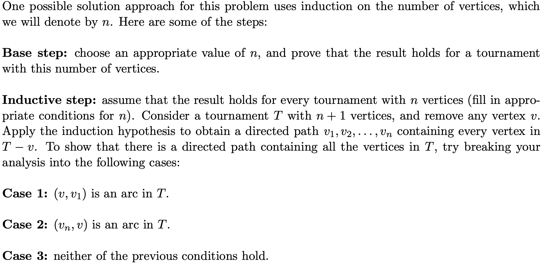 Solved Problem 4. A tournament is an orientation of a | Chegg.com
