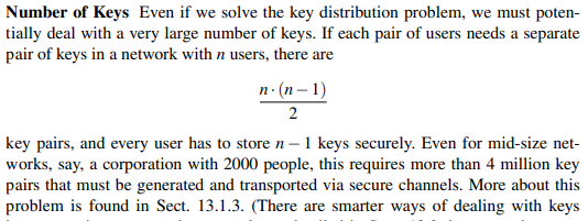 Solved Number of Keys Even if we solve the key distribution | Chegg.com