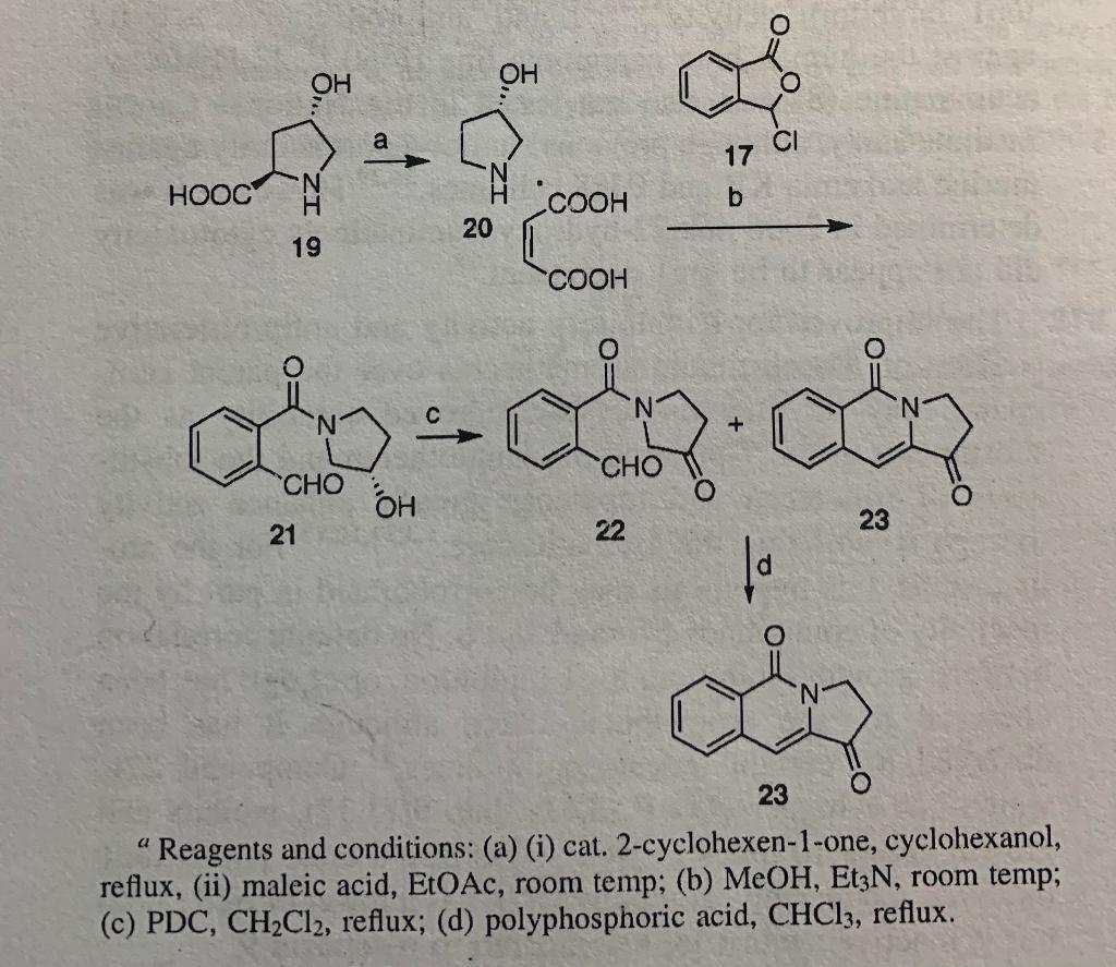 Solved OH OH a 17 HOOC COOH b 20 19 COOH CHO CHO oH 21 22 23 | Chegg.com