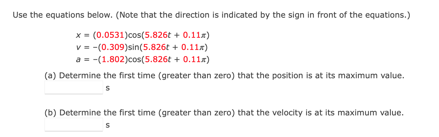 Solved Hi i am taking a physics class and i am stuck this | Chegg.com