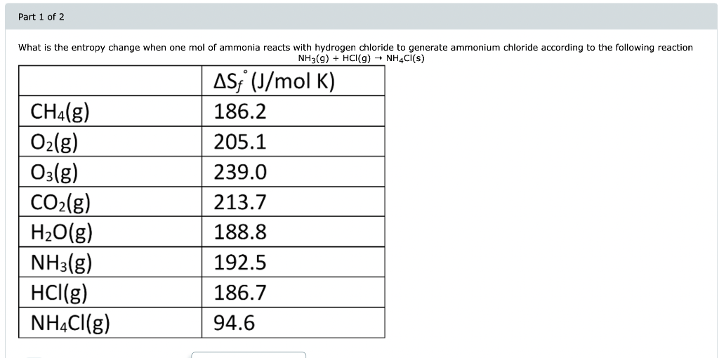 Solved NH3( g)+HCl(g)→NH4Cl(s) | Chegg.com