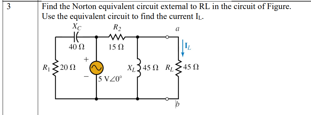 Solved Find the Norton equivalent circuit external to RL in | Chegg.com