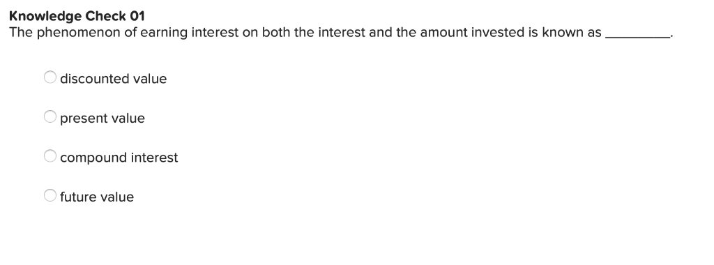 Solved Knowledge Check 01 The simple rate of return is also | Chegg.com