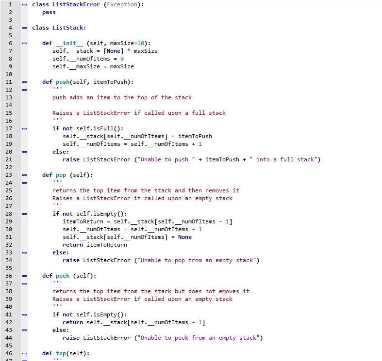 Solved Using Pythonwrite A Stack Class Named Limitedstack 