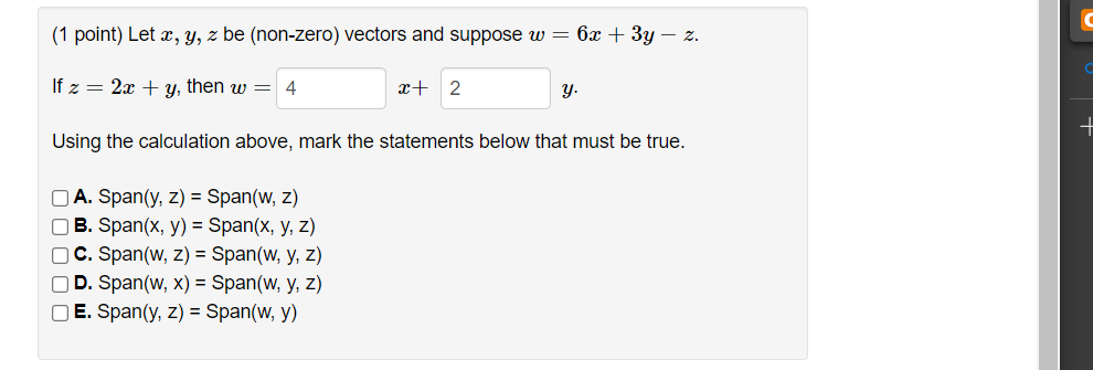 Solved Let x,y,zx,y,z be (non-zero) vectors and suppose | Chegg.com