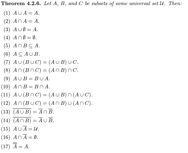 Solved 1. Let A,B, and C be subsets of some universal set U. | Chegg.com