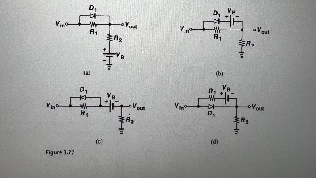 Solved Please draw Vin-Vout characteristic graph. | Chegg.com