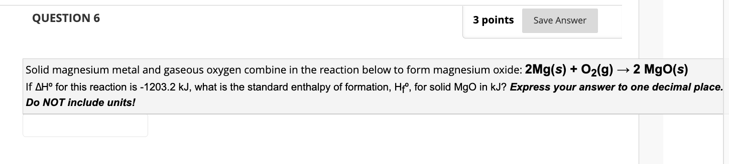 Solved Solid magnesium metal and gaseous oxygen combine in | Chegg.com