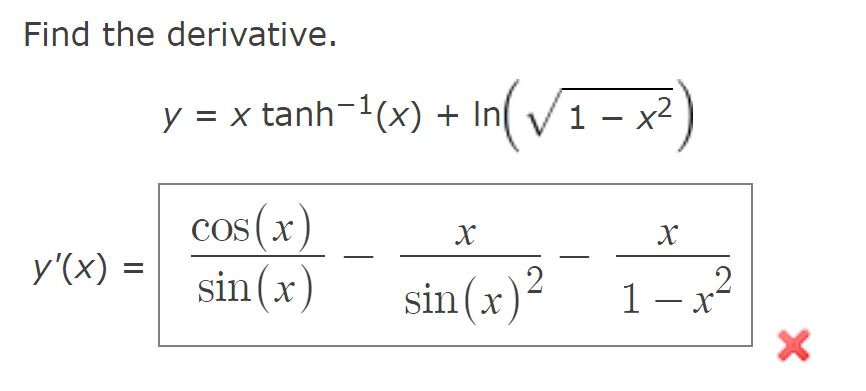 Solved Find the derivative. | Chegg.com