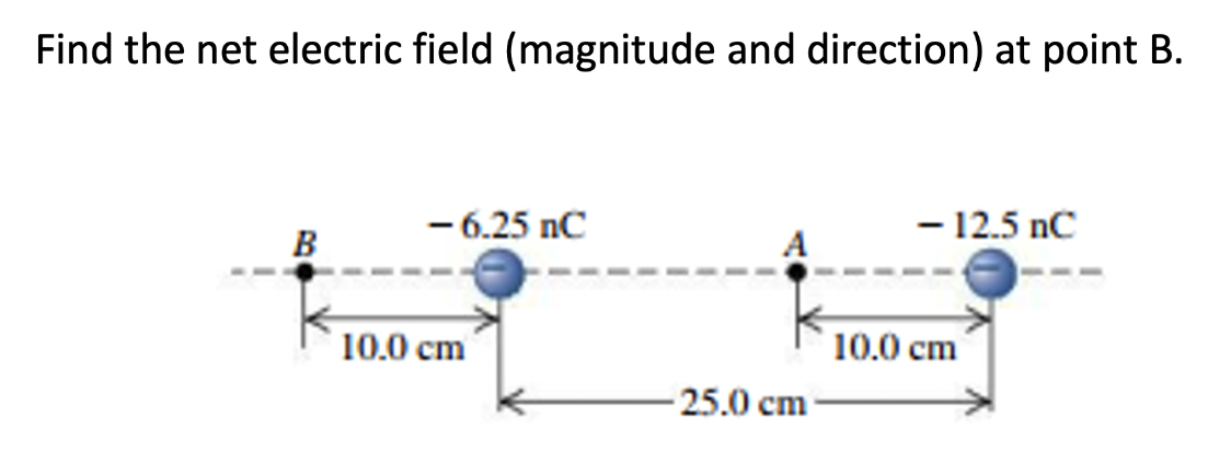 Solved Find the net electric field (magnitude and direction) | Chegg.com