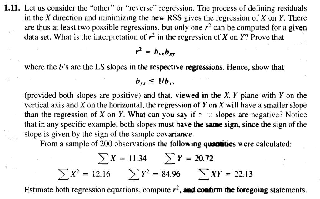 Solved 1.11. Let us consider the “other” or “reverse" | Chegg.com