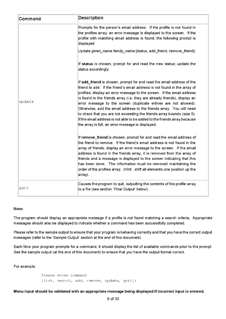 Solved INTRODUCTION This document describes the programming | Chegg.com
