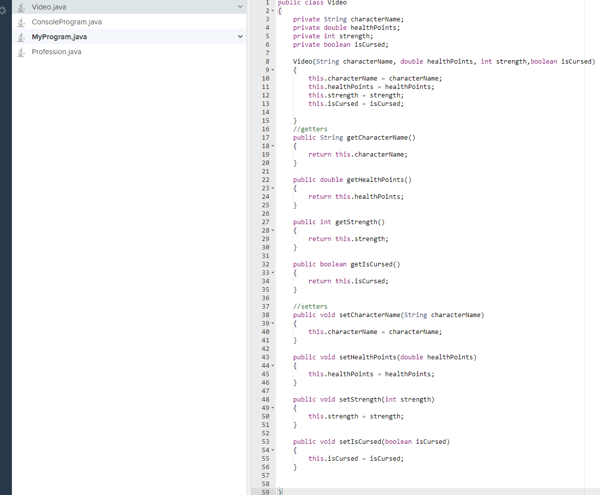 Solved PE Sandbox My Section Practice New + Week8 Video.java | Chegg.com
