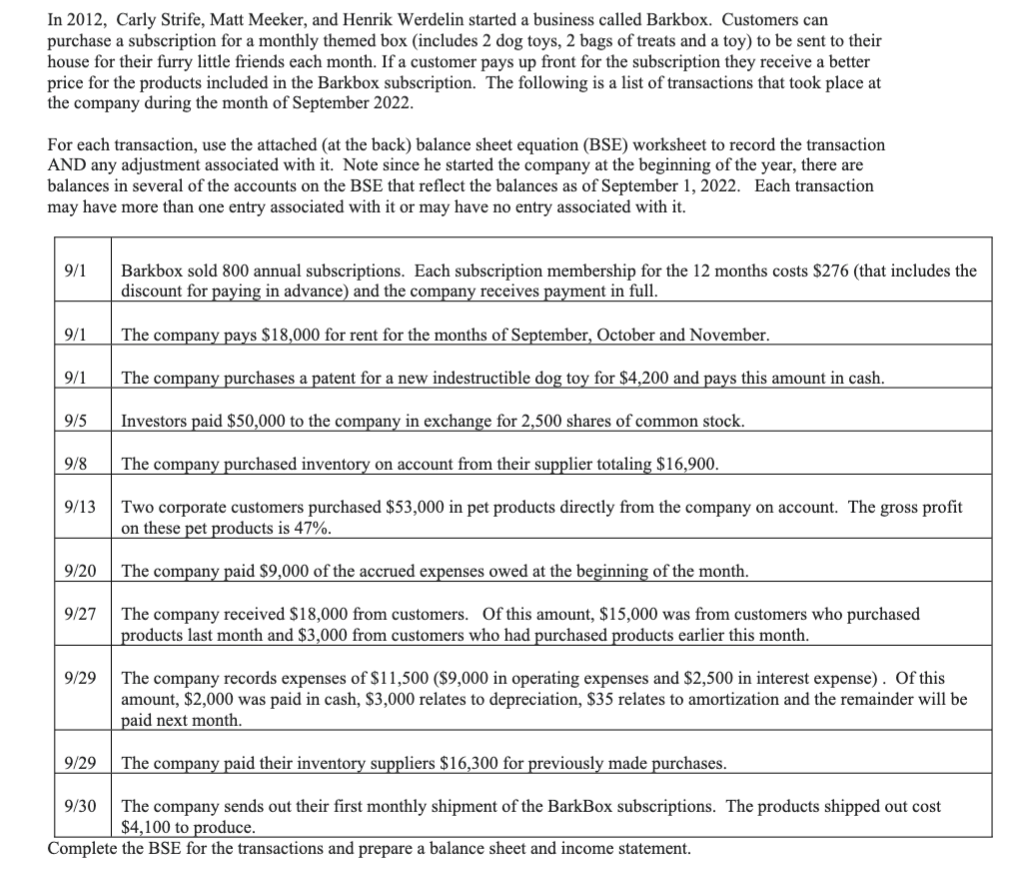 Solved In 2012, Carly Strife, Matt Meeker, and Henrik | Chegg.com