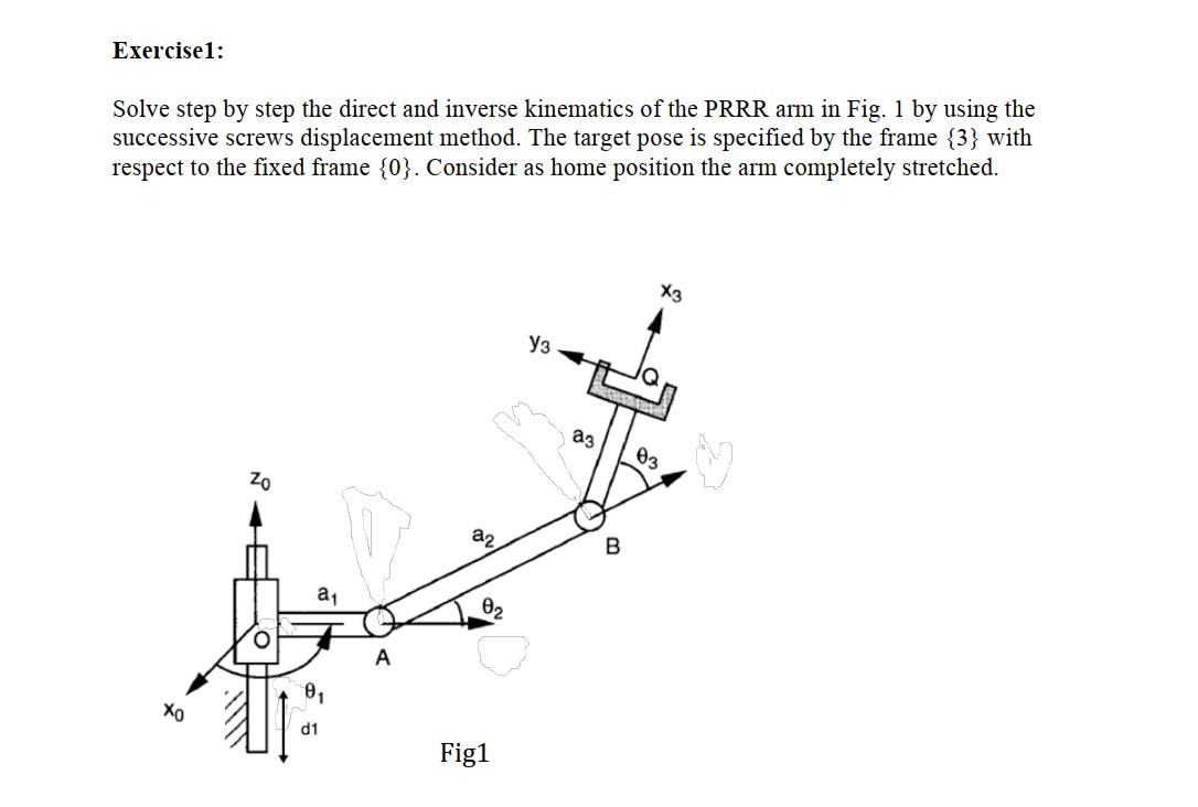 Solved Exercisel: Solve step by step the direct and inverse | Chegg.com