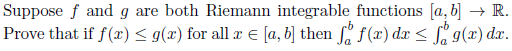 Solved Suppose f and g are both Riemann integrable functions | Chegg.com