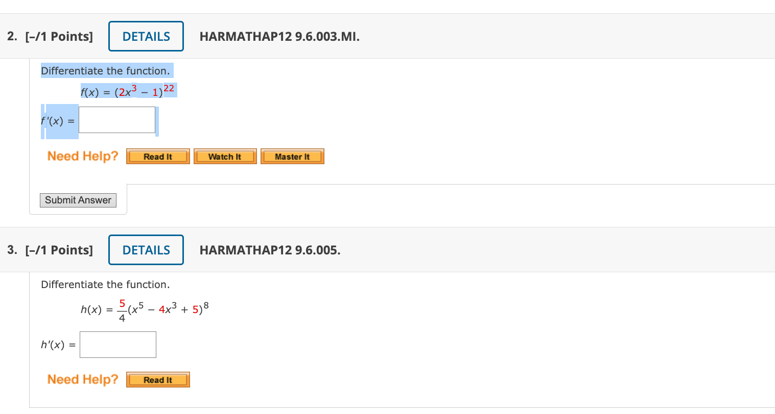 Solved 2. [-/1 Points ] HARMATHAP12 9.6.003.MI. | Chegg.com