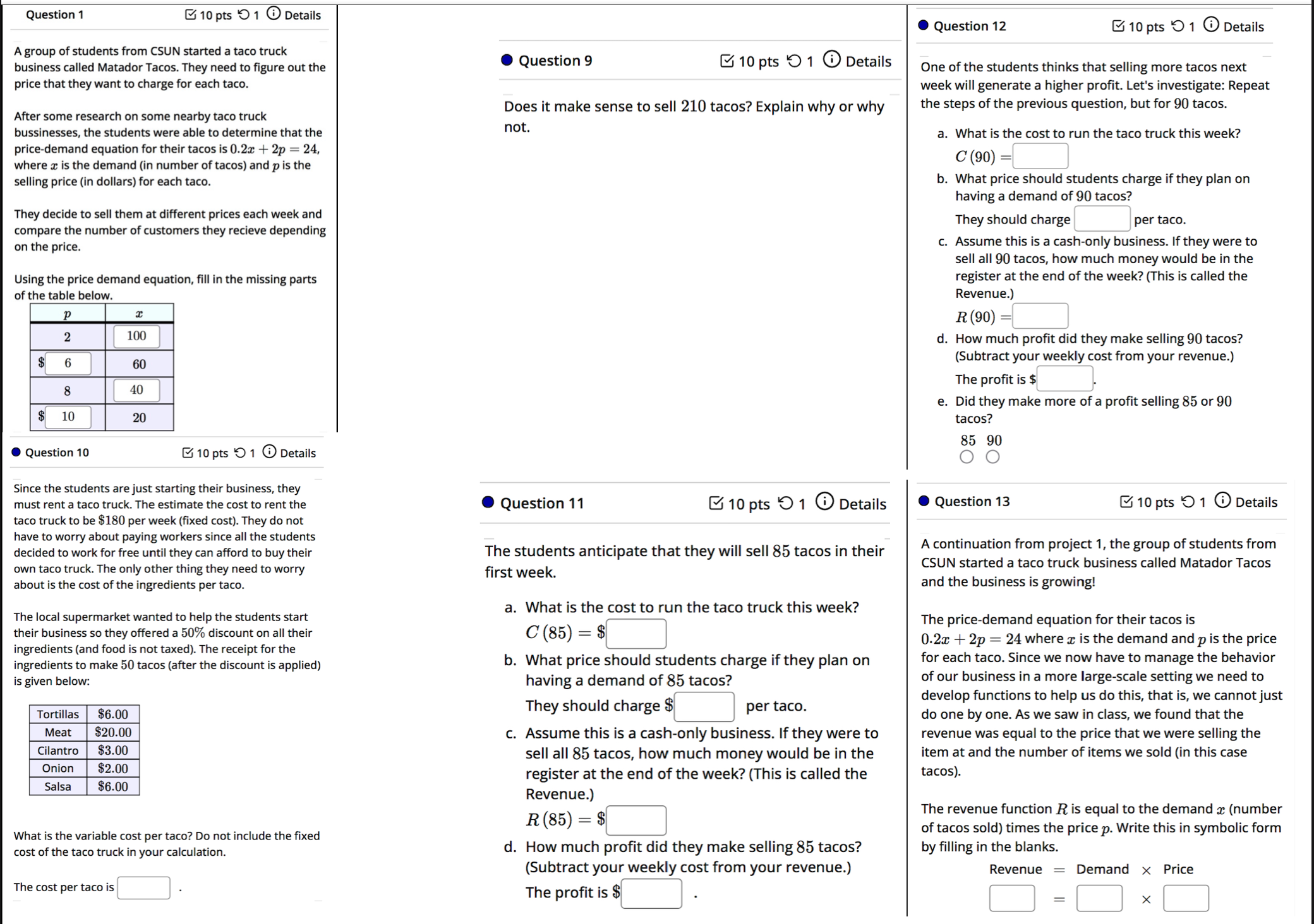 Solved All the questions are from the same exercise, they | Chegg.com