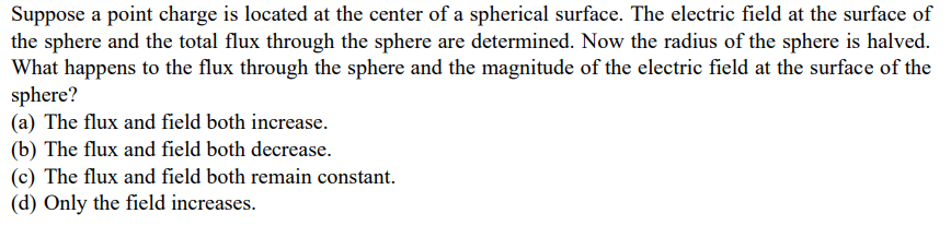 Solved Suppose a point charge is located at the center of a | Chegg.com