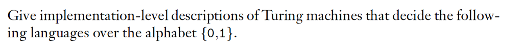 Solved Give implementation-level descriptions of Turing | Chegg.com
