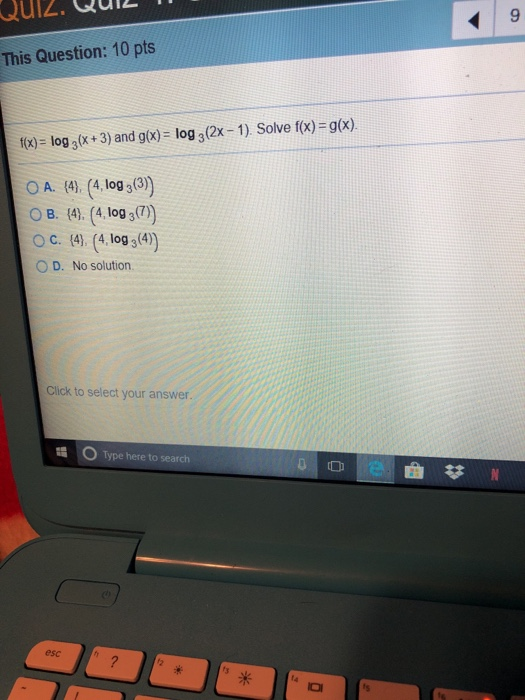 Solved 9 This Question: 10 pts tk)log 3/+3) and glx) log | Chegg.com