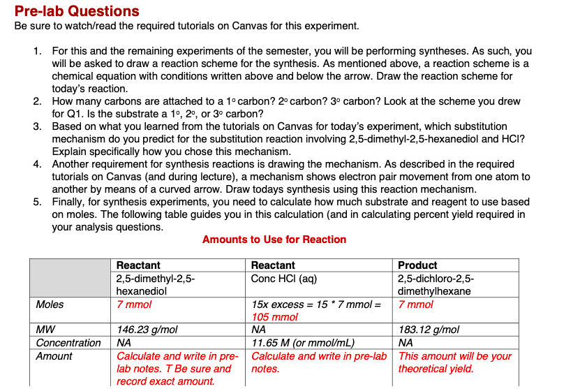 Solved Pre-lab Questions Be sure to watch/read the required | Chegg.com