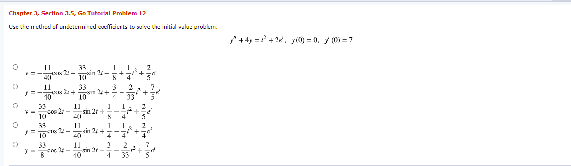 Solved Chapter 3, Section 3.5, Go Tutorial Problem 12 Use | Chegg.com