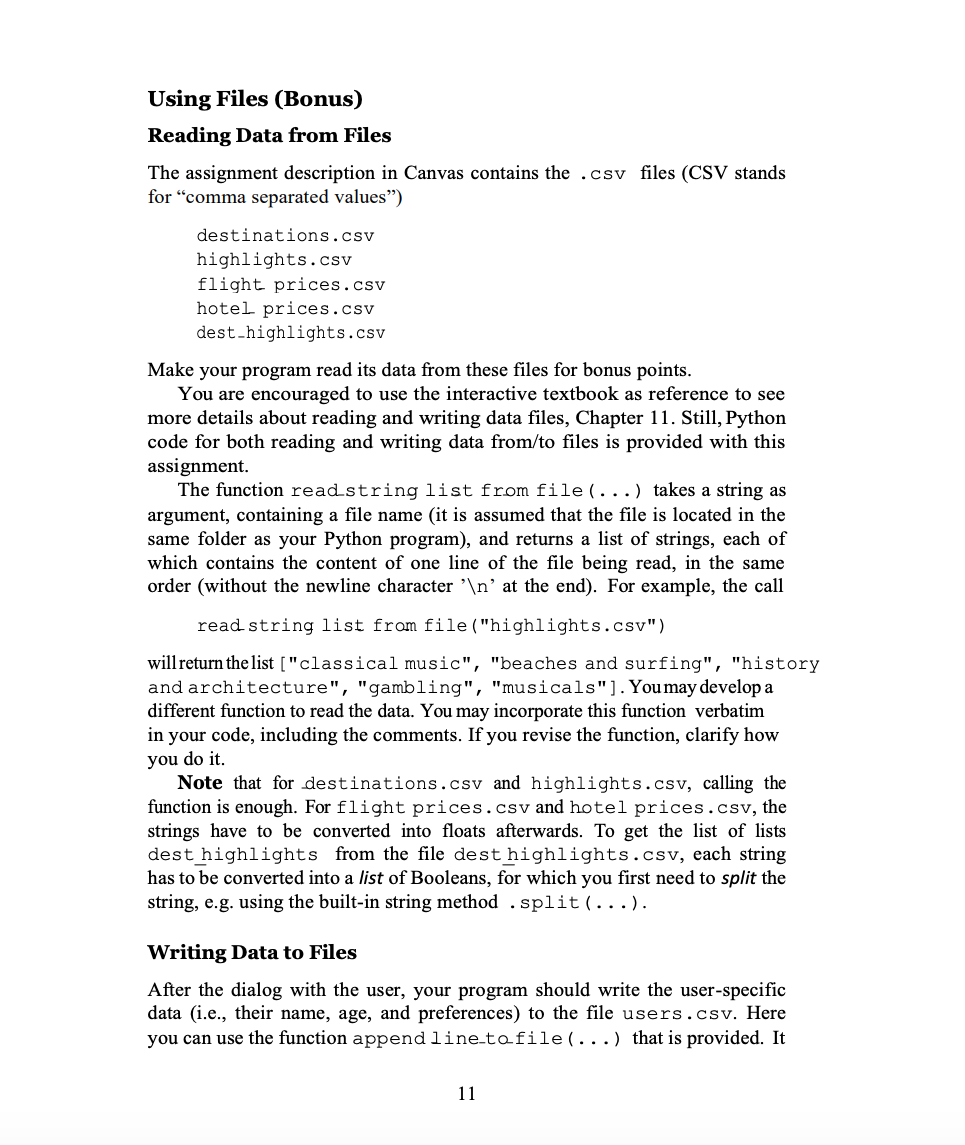 Solved Problem Description In this assignment, we want to | Chegg.com