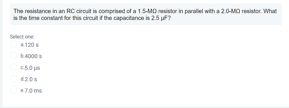Solved The resistance in an RC circuit is comprised of a | Chegg.com