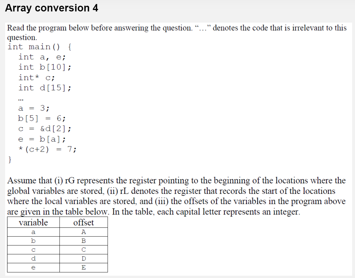 Solved Read the program below before answering the question. | Chegg.com