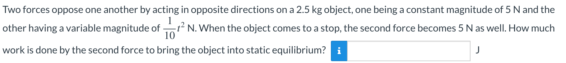 Solved Two forces oppose one another by acting in opposite | Chegg.com