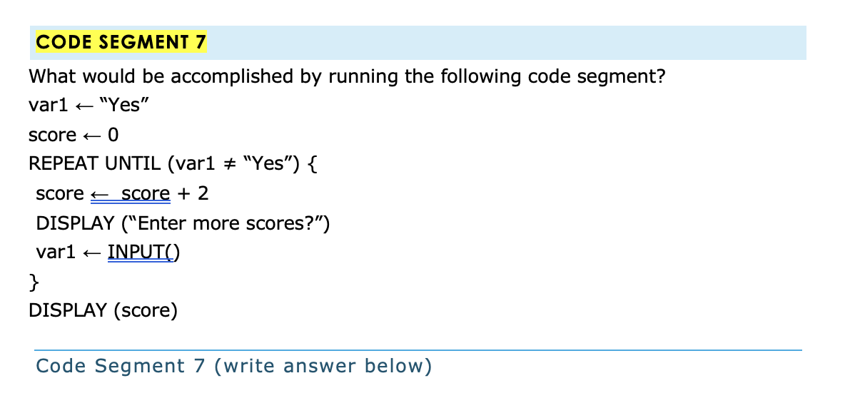 Solved What would be accomplished by running the following | Chegg.com
