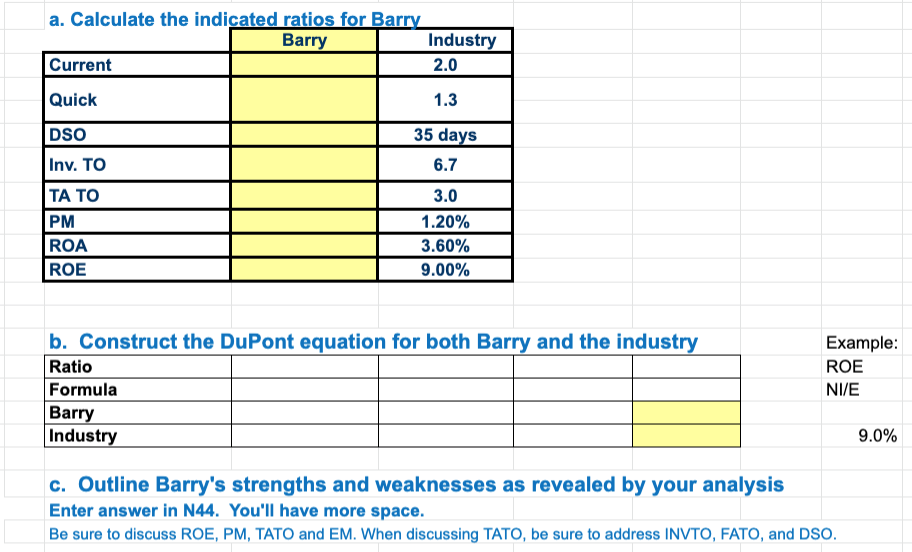 Solved fx B C D Problem 4-22 a, b, c Data for Barry Computer | Chegg.com
