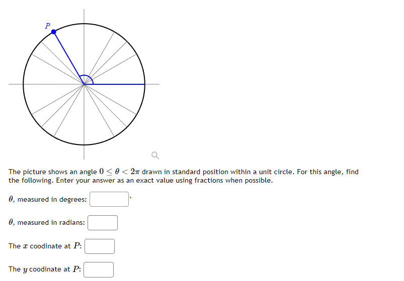 Solved The picture shows an angle 0≤θ