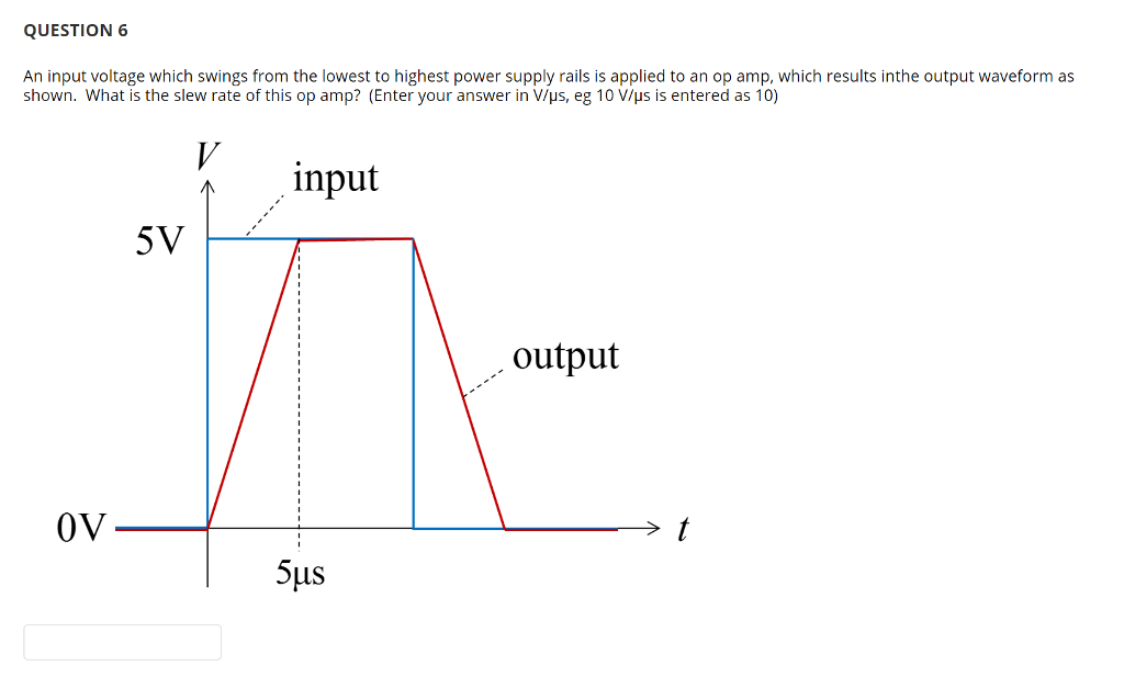 Solved An input voltage which swings from the lowest to | Chegg.com
