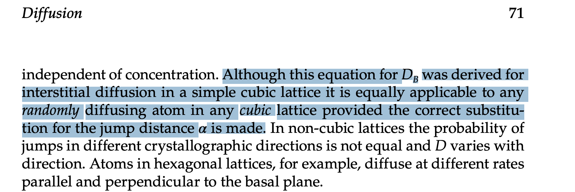 Solved FIGUI Interstitial diffusion by random jumps in a | Chegg.com