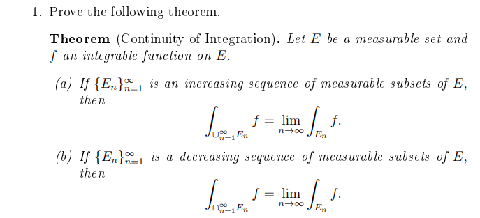 Solved Prove The Following Theorem Theorem Continuity Of