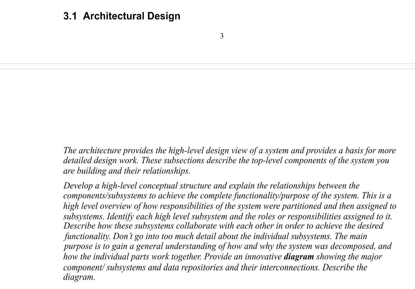 Solved system architecture component/ subsystems and data | Chegg.com