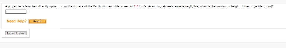 Solved A projectile is launched directly upward from the | Chegg.com