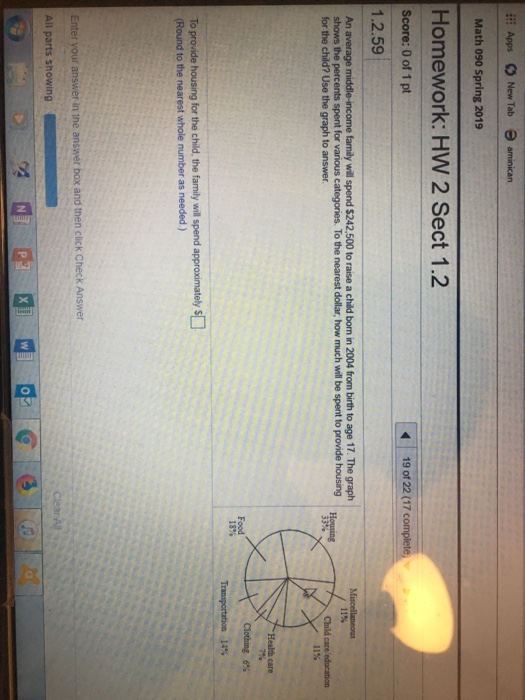 Solved İEE Apps New Tab Math 090 Spring 2019 Homework: HW 2 | Chegg.com