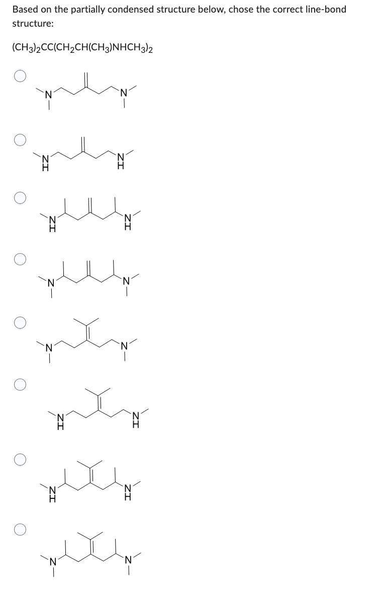 Solved Based on the partially condensed structure below, | Chegg.com