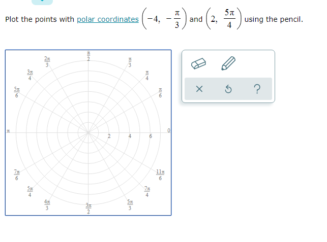 Solved Plot the points with polar coordinates Plot the | Chegg.com