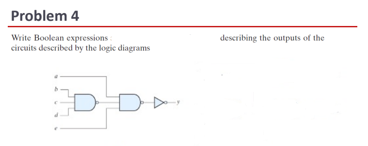 Solved Write Boolean expressions : describing the outputs of | Chegg.com