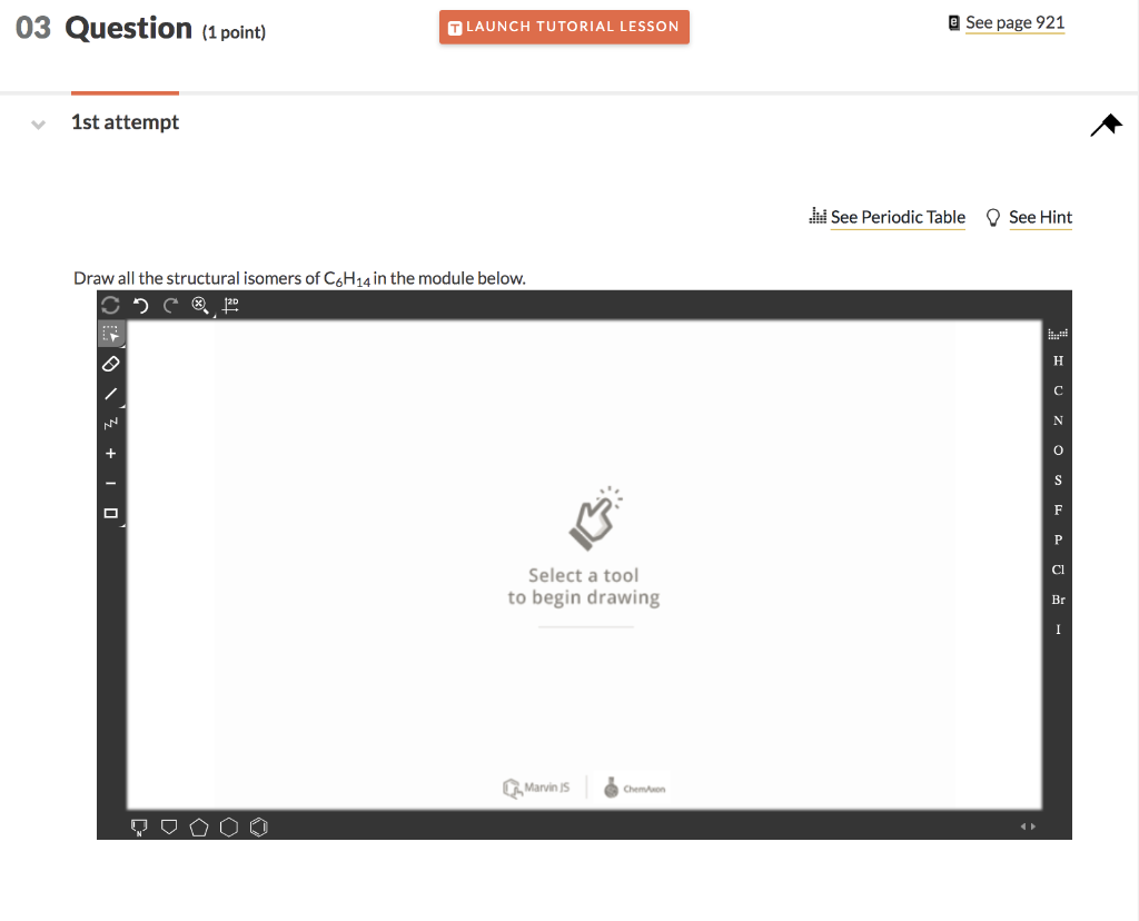 Solved 03 Question (1 point) T LAUNCH TUTORIAL LESSON @ See | Chegg.com