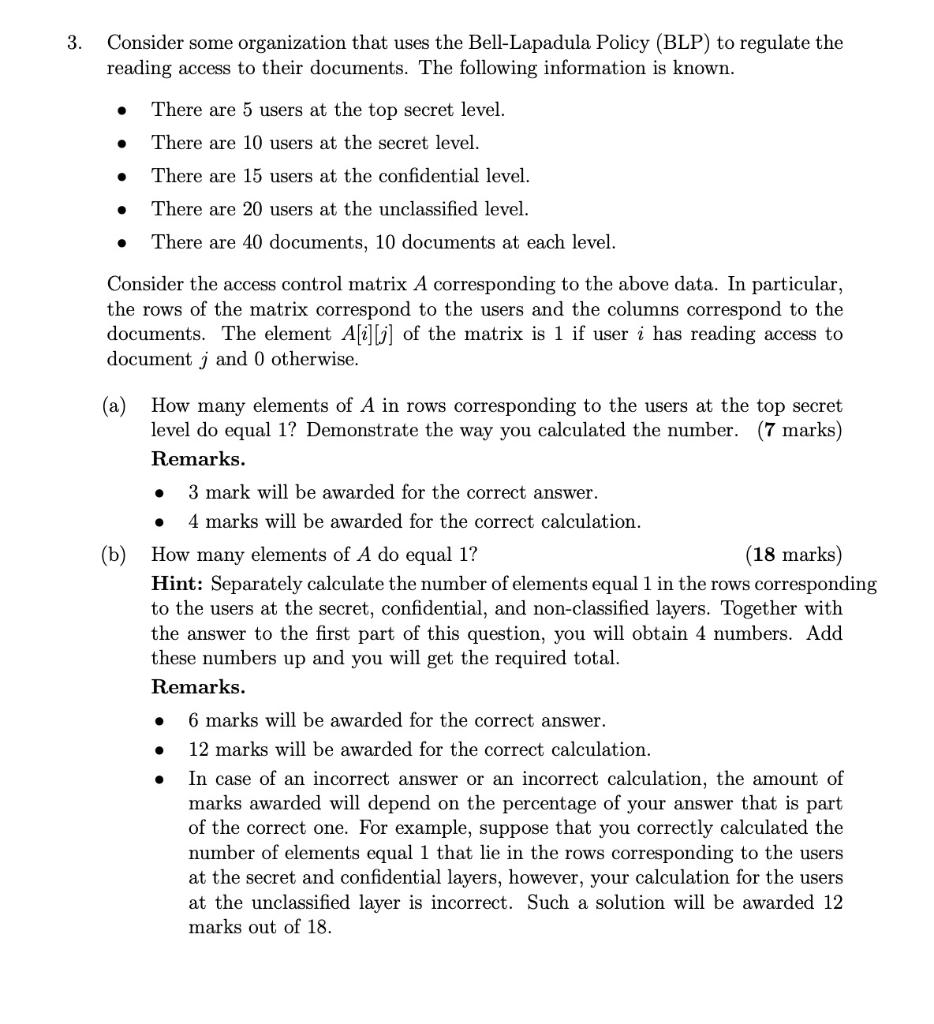 Solved 3. Consider some organization that uses the | Chegg.com