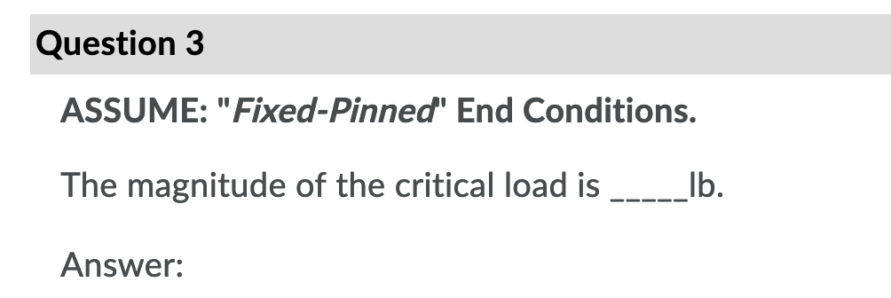 Solved Consider the following Axially Loaded Compression | Chegg.com